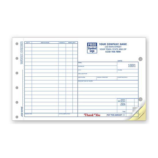 Carbon Copy Bid Sheet Custom Printed DesignsnPrint